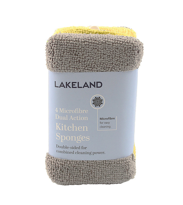 Buy Lakeland 4 Dual Action Kitchen Sponges Citrus Multi In Multiple ...