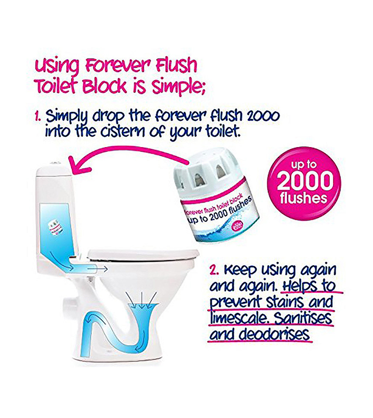 Buy Lakeland Forever Flush Toilet Block 2Pk Multi In Multiple Colors ...
