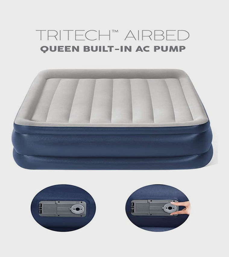 Buy BESTWAY @ FC Tritech Airbed Queen Built In Ac Pump (2.03M X 1.52M X 61 Cm) In Multiple ...