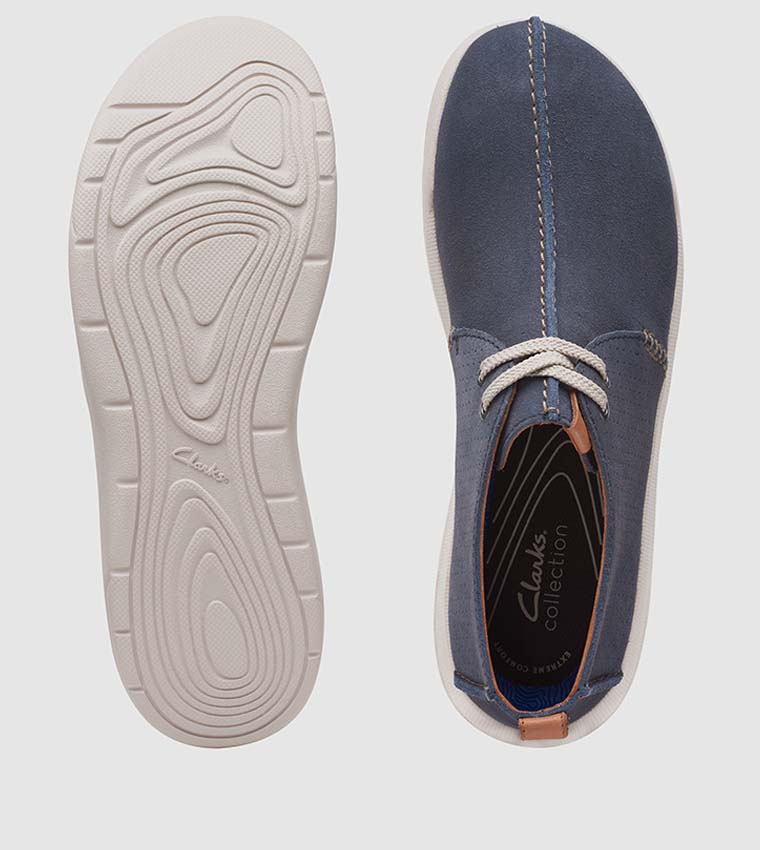 Buy Clarks Driftway Seam Casual Shoes In Blue | 6thStreet UAE