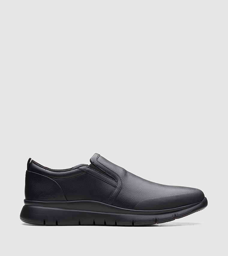 Buy Clarks LT Slip On Formal Shoes In Black | 6thStreet Qatar
