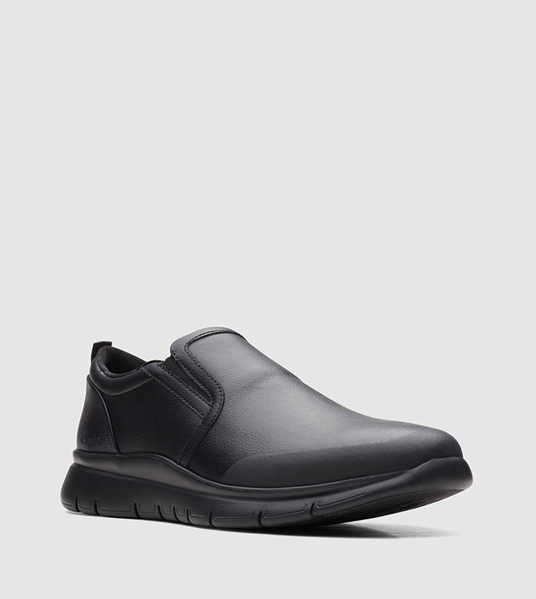 Buy Clarks LT Slip On Formal Shoes In Black | 6thStreet Qatar