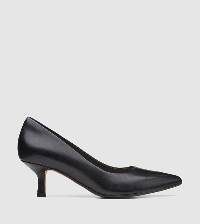 Clarks black pumps sale store