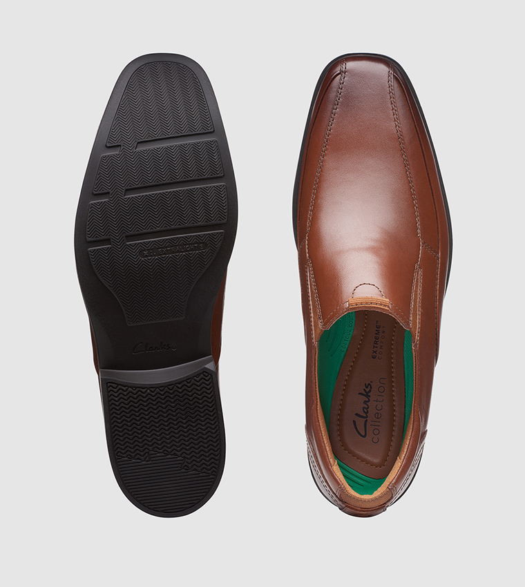 Buy Clarks Clarkslite Ave Formal Slip On Shoes In Tan | 6thStreet Saudi ...