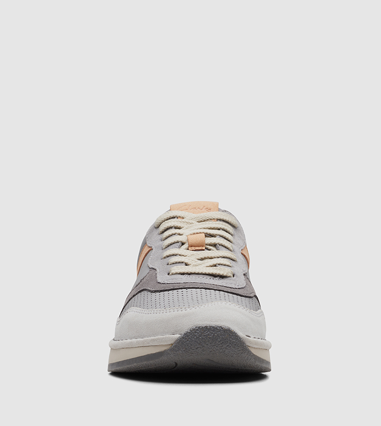 Buy Clarks Craft Run Tor Low Top Sneakers In Grey | 6thStreet Saudi Arabia