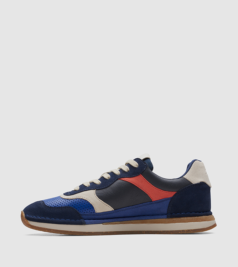 Buy Clarks Craft Run Tor Low Top Sneakers In Blue | 6thStreet Qatar