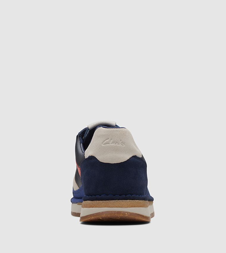 Buy Clarks Craft Run Tor Low Top Sneakers In Blue | 6thStreet Qatar