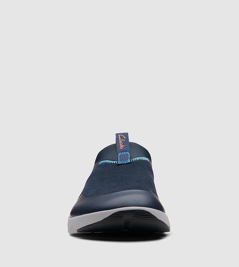 Buy Clarks ATL Coast Moc Slip On Casual Shoes In Blue | 6thStreet Qatar