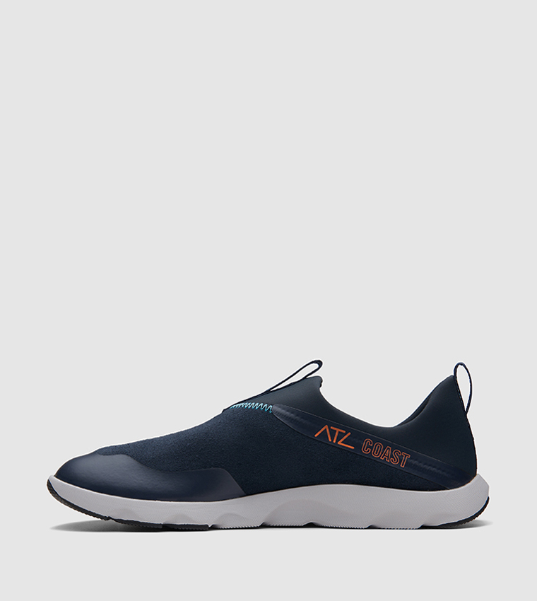 Buy Clarks ATL Coast Moc Slip On Casual Shoes In Blue | 6thStreet Qatar