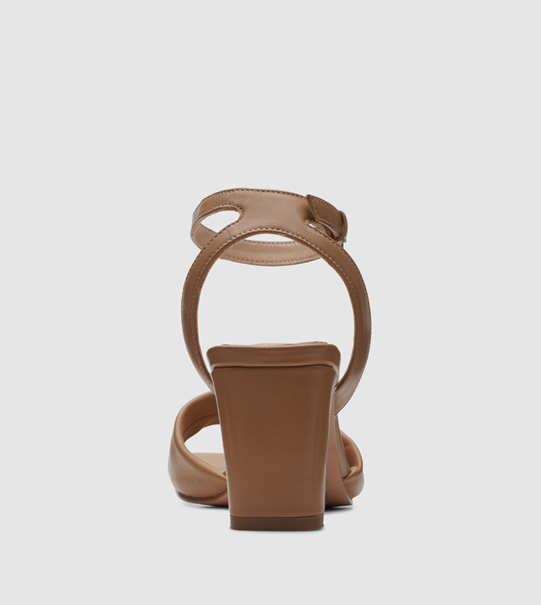 Buy Clarks Seren 65 Ankle Strap Heel Sandals In Brown | 6thStreet Qatar