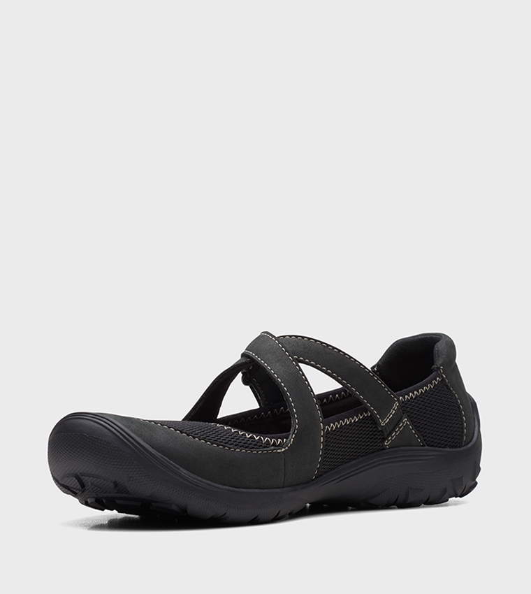 Buy Clarks FIANA AUBRIE Mesh Mary Jane Shoes In Black | 6thStreet Qatar