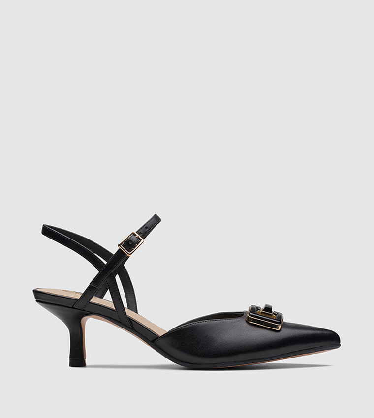 Buy Clarks Violet 55 Strap Slingback Pumps In Black | 6thStreet Qatar