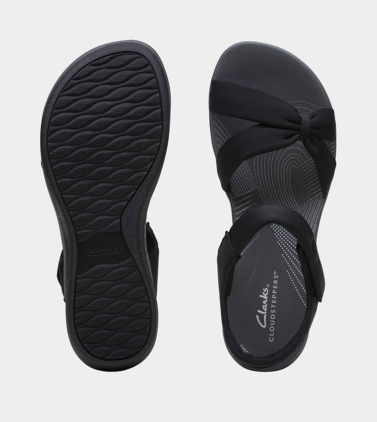 Buy Clarks Arla Shore Casual Sandals In Black | 6thStreet Qatar