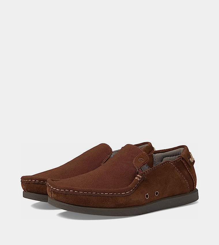 Buy Clarks Shacre Lite Step Slip On Casual Shoes In Brown | 6thStreet ...