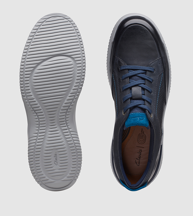 Buy Clarks Donaway Run Lace Up Casual Shoes In Blue | 6thStreet Saudi ...