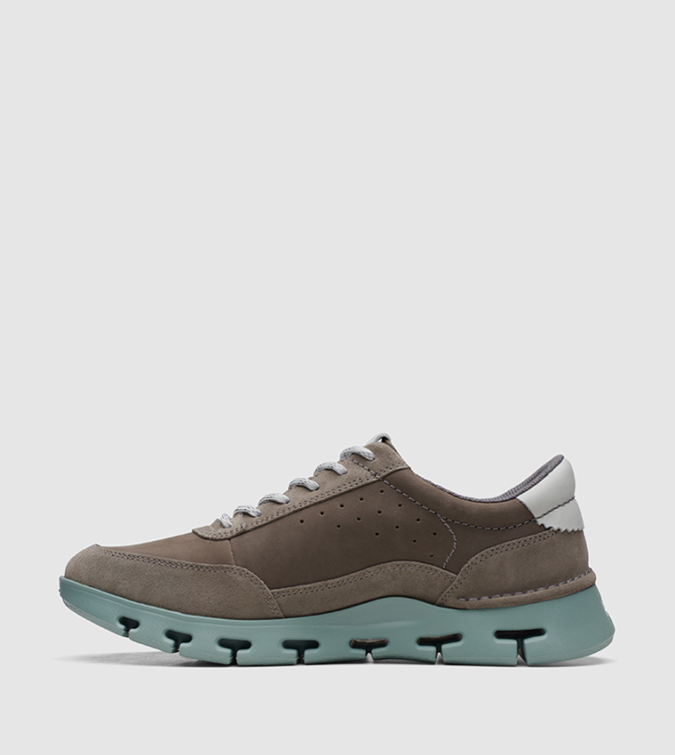 Buy Clarks Nature X One Lace Up Casual Shoes In Grey | 6thStreet Saudi ...
