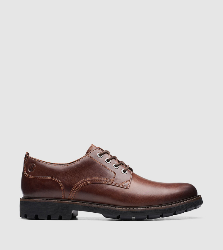 Buy Clarks Batcombe Tie Lace Up Derby Shoes In Tan | 6thStreet Saudi Arabia