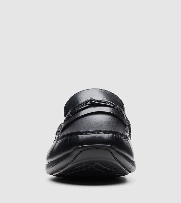 Buy Clarks Karlock Trim Slip On Loafers In Black | 6thStreet Qatar