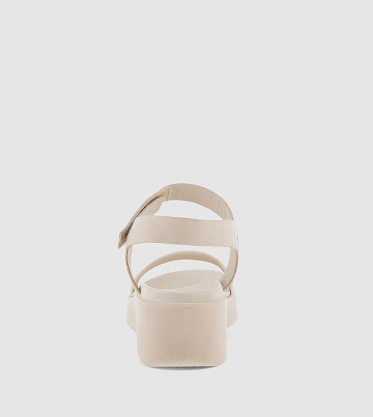 Buy ECCO ECCO Flowt Wedge LX Wedge Sandals In Beige | 6thStreet UAE
