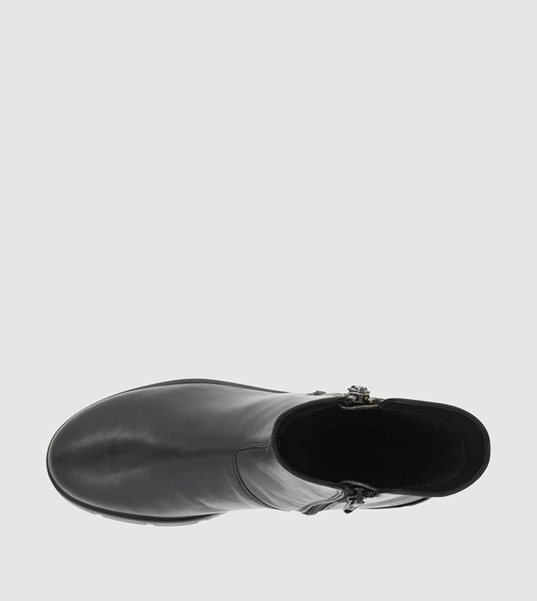 Buy ECCO Bella Zippered Mid Top Boots In Black | 6thStreet UAE