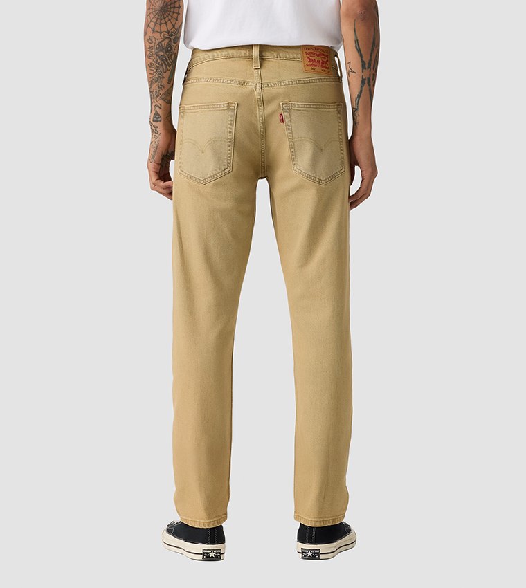 Buy Levi's 502 Washed Tapered Fit Jeans In Beige | 6thStreet UAE