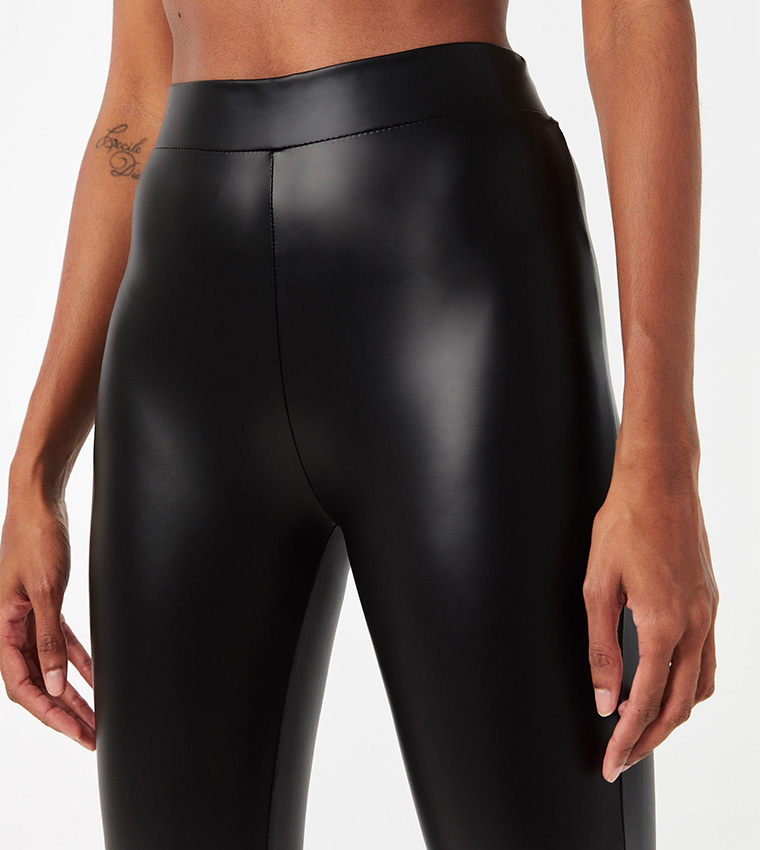 Buy Ardene Faux Leather Leggings In Black | 6thStreet Bahrain