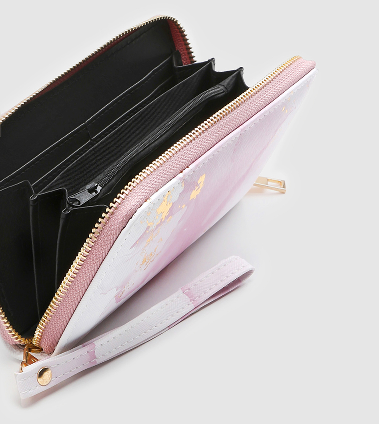Buy Ardene Blush Marble Wallet With Gold Foil In Multiple Colors ...