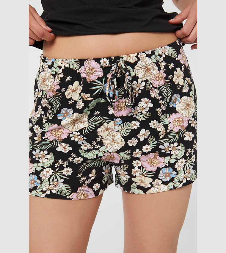 Buy Ardene Sunny Daze Tank & Short Pyjama Set In Black | 6thStreet UAE