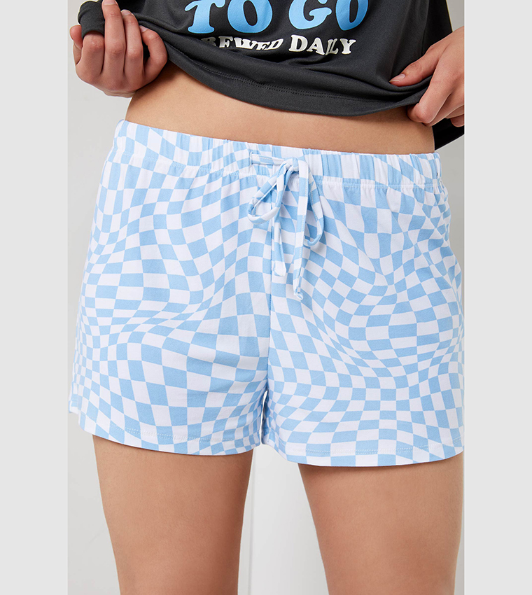 Buy Ardene Graphic Boxy T Shirt & Shorts Pyjama Set In Multiple Colors ...