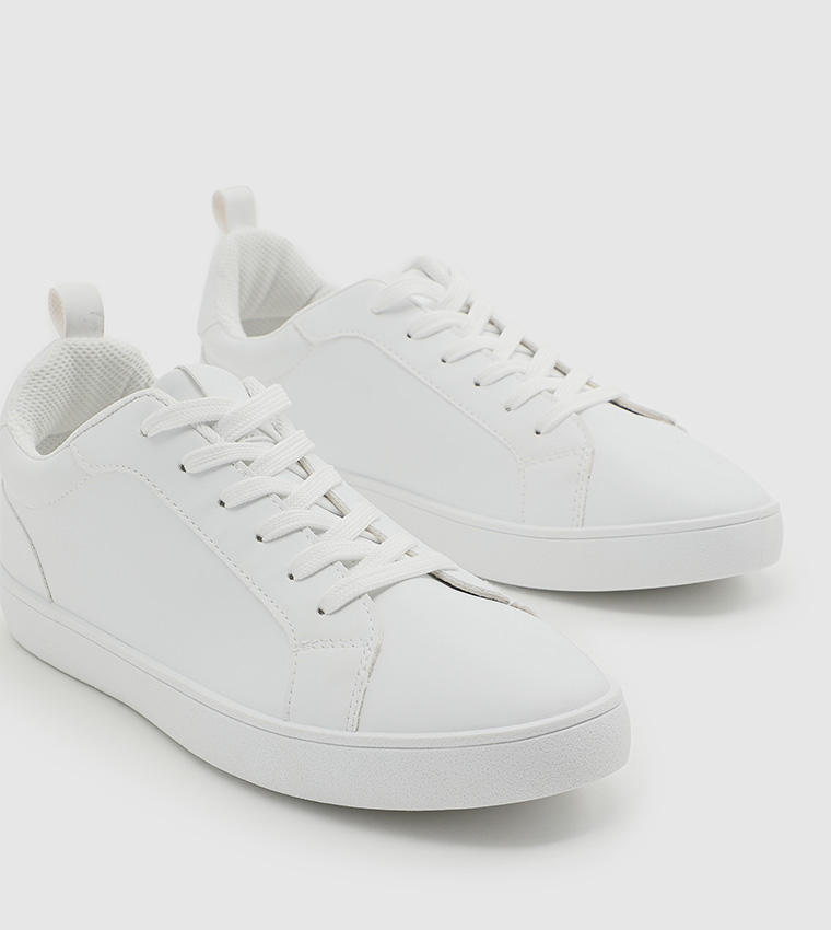 Buy Ardene Lace Up Tennis Shoes In White | 6thStreet UAE