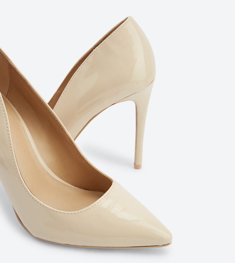 Buy Call It Spring Mykel Pointed Toe Pumps Beige In Beige | 6thStreet Qatar