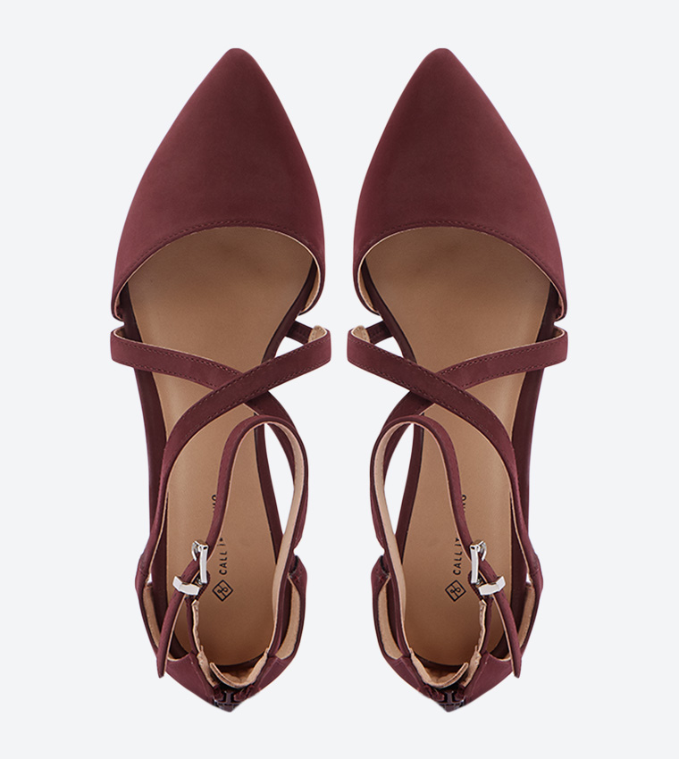 Buy Call It Spring Watery Buckle Closure Sandals Red 30014002 WATERY In ...