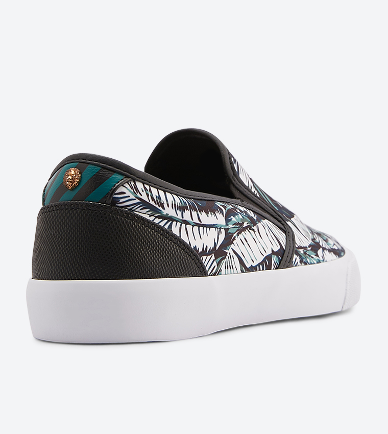 Buy Call It Spring Lion King Collection Leaf Printed Hyena Slip Ons ...