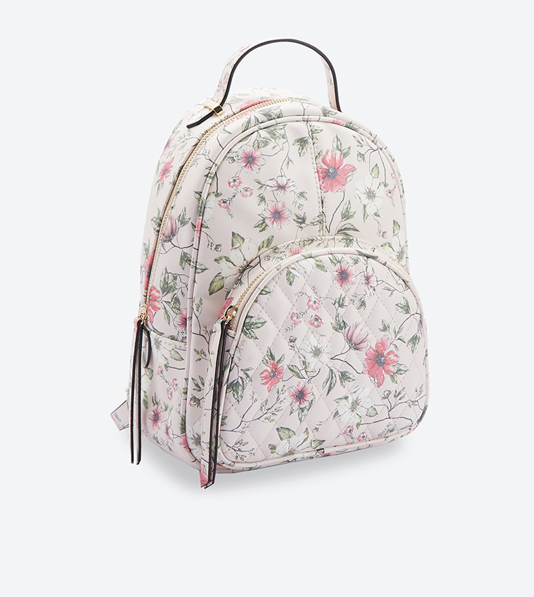Buy Call It Spring Top Zip Closure Ziecia Backpack White In White ...