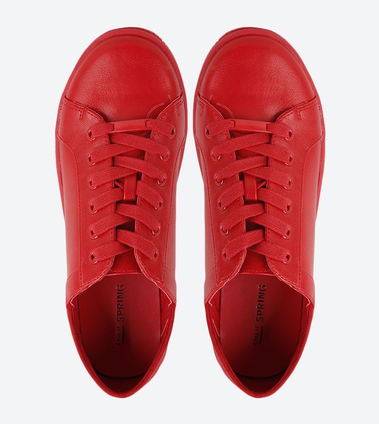 Buy Call It Spring Lancea Lace Up Shoes Red In Red | 6thStreet Bahrain
