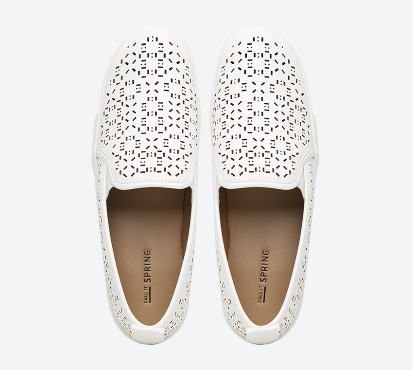 Buy Call It Spring Uladowia Slip Ons White In White | 6thStreet Qatar