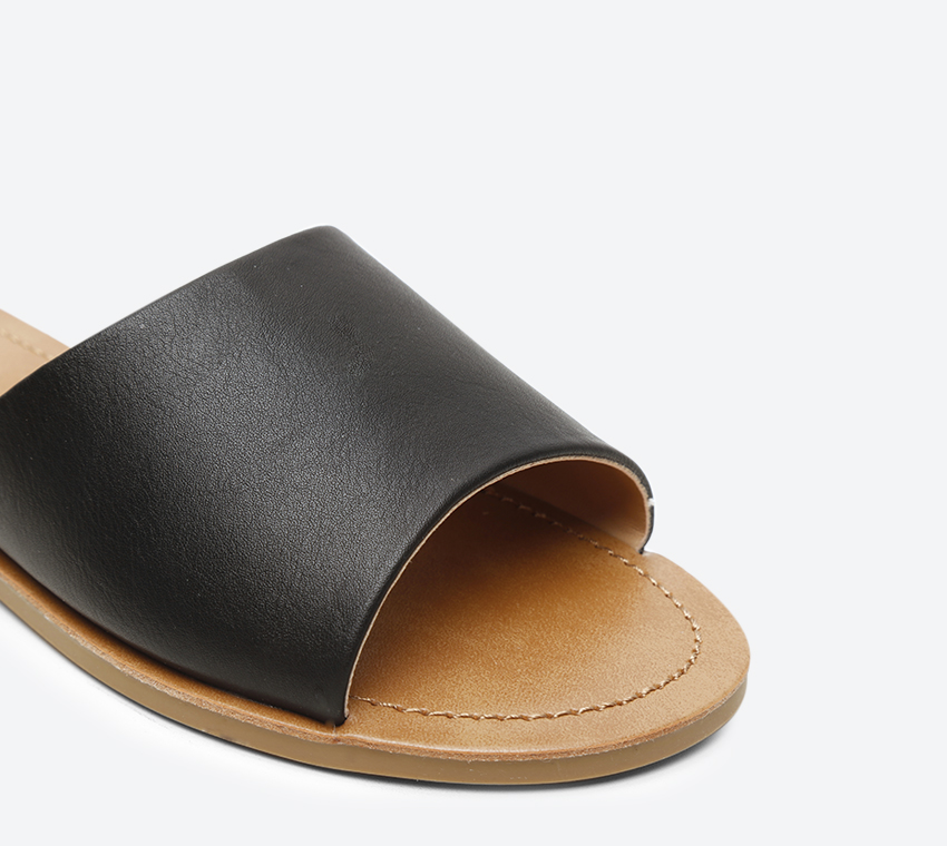Buy Call It Spring Thirenia Slides Black In Black | 6thStreet Qatar