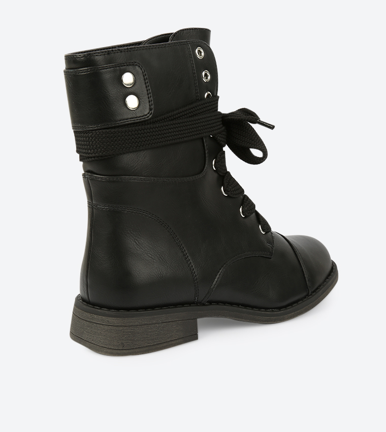 Buy Call It Spring Telling Boots Black In Black | 6thStreet UAE