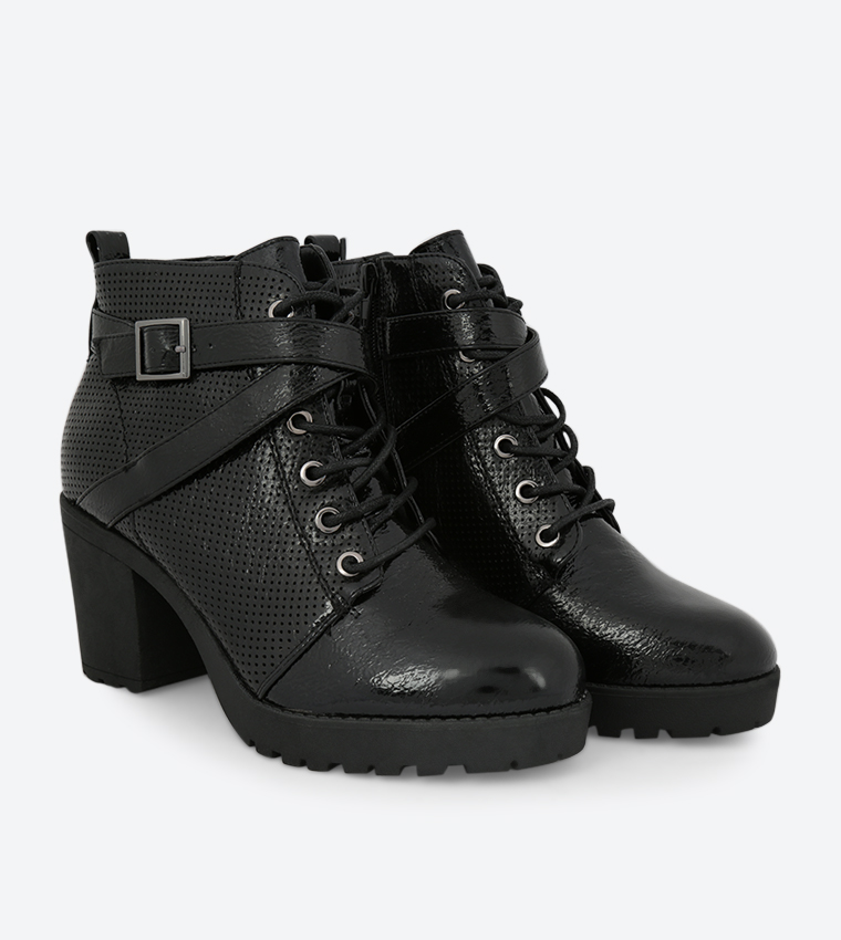Buy Call It Spring Bueche Boots Black In Black | 6thStreet Saudi Arabia
