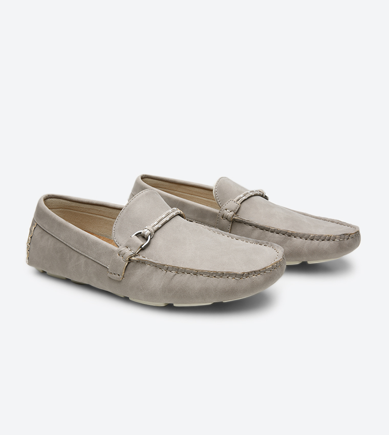 Buy Call It Spring Haoelian Loafers Grey In Light Grey | 6thStreet Qatar