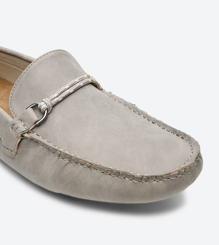 Buy Call It Spring Haoelian Loafers Grey In Light Grey | 6thStreet Qatar