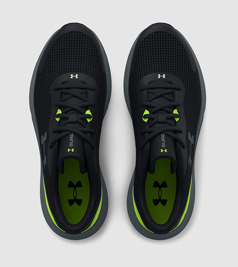 Buy Under Armour Surge 3 Lace Up Running Shoes In Black | 6thStreet Kuwait