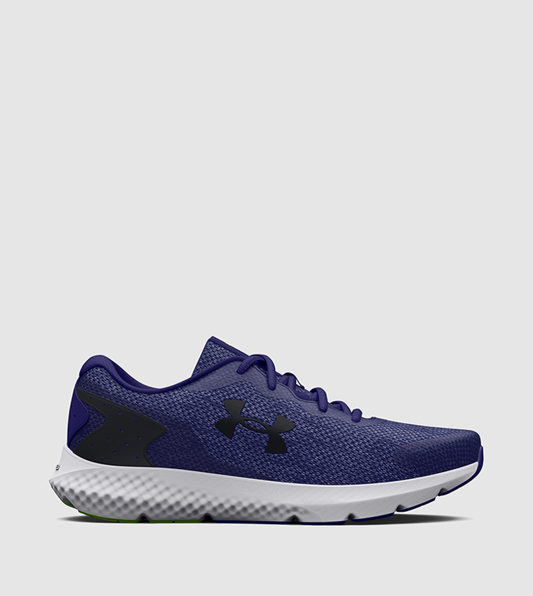 Buy Under Armour Charged Rogue 3 Lace Up Running Shoes In Blue ...