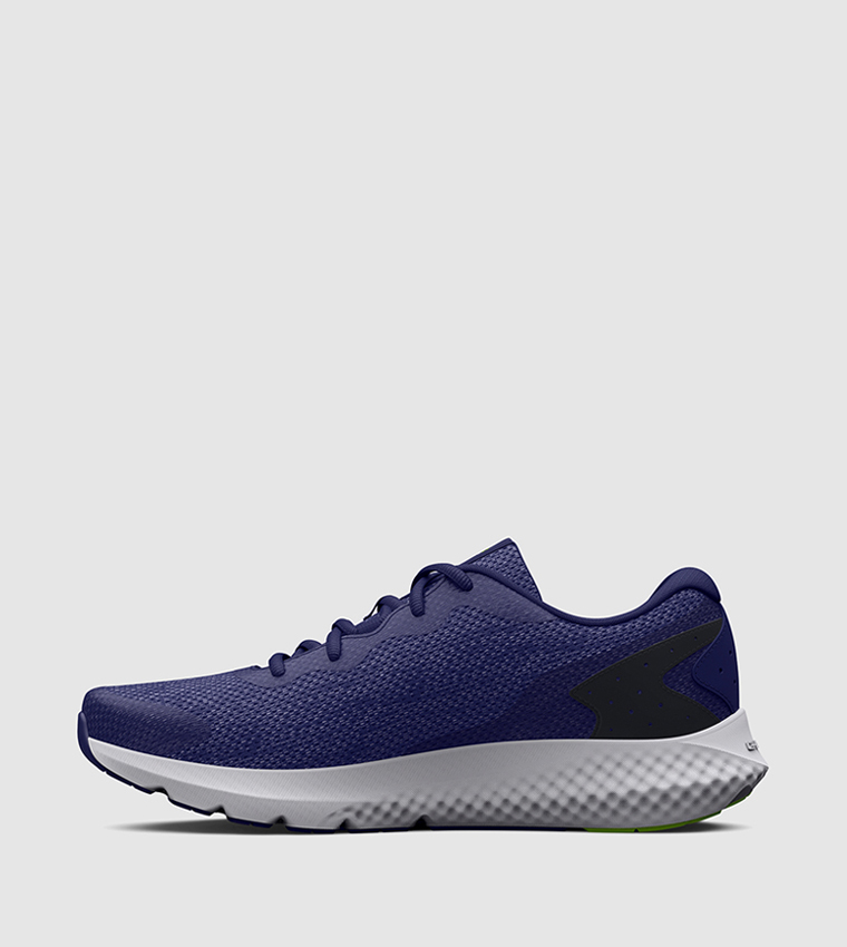 Buy Under Armour Charged Rogue 3 Lace Up Running Shoes In Blue ...