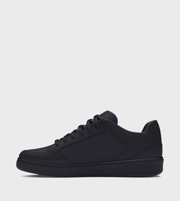 Buy Under Armour OFFICIAL Logo Detail Low Top Sneakers In Black Buy Under Armour OFFICIAL Logo Detail Low Top Sneakers In Black