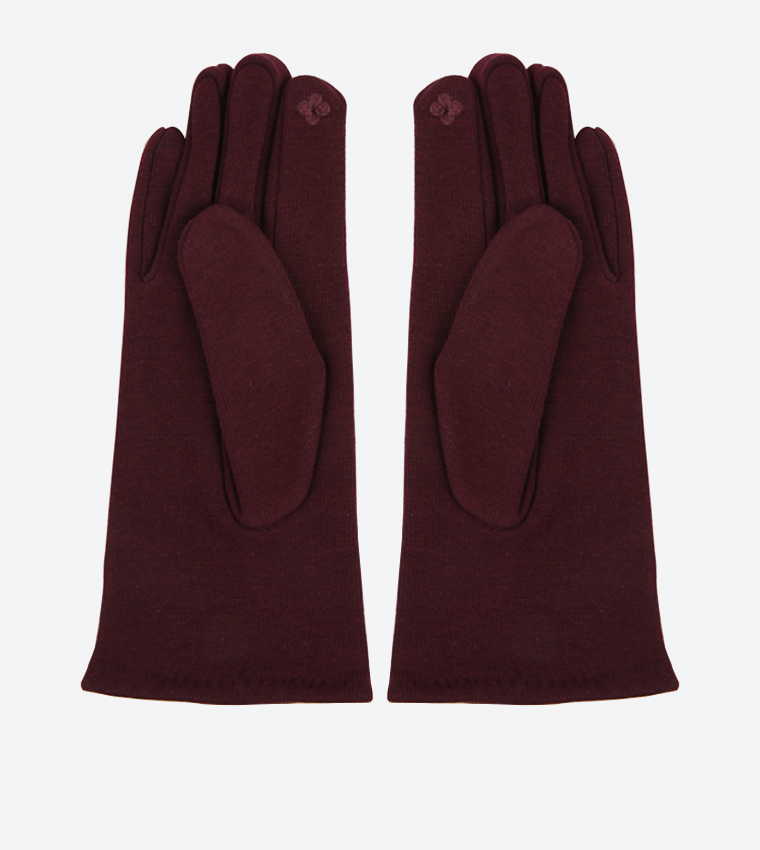 Buy Call It Spring Pilastri Gloves Red In Red | 6thStreet Qatar