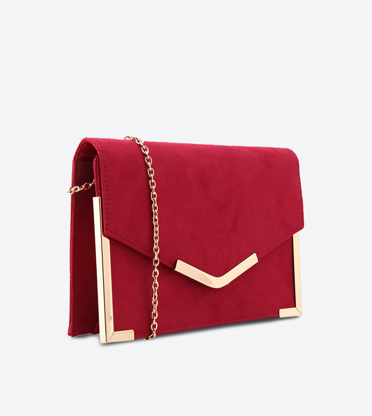 Buy Call It Spring Vesta Clutch Red 30340602 VESTA In Red | 6thStreet Qatar