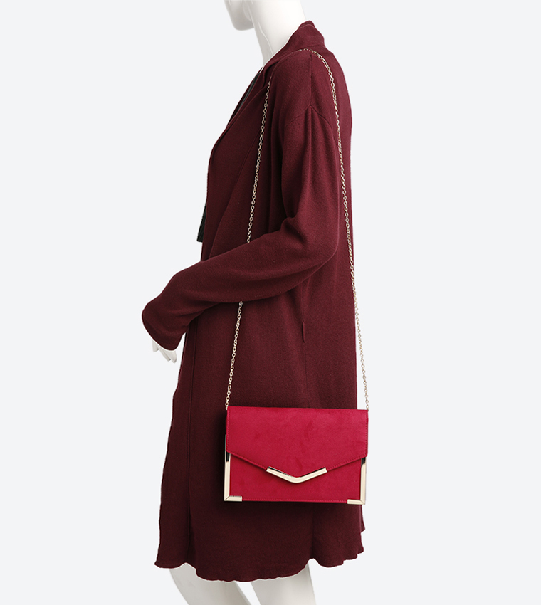 Buy Call It Spring Vesta Clutch Red 30340602 VESTA In Red | 6thStreet Qatar