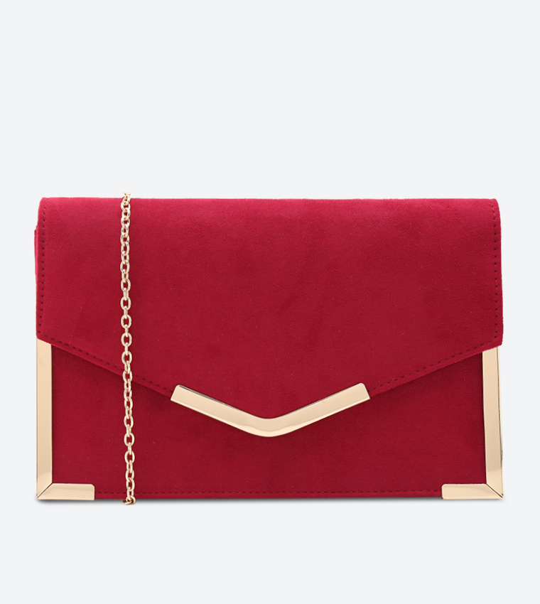 Buy Call It Spring Vesta Clutch Red 30340602 VESTA In Red | 6thStreet Qatar