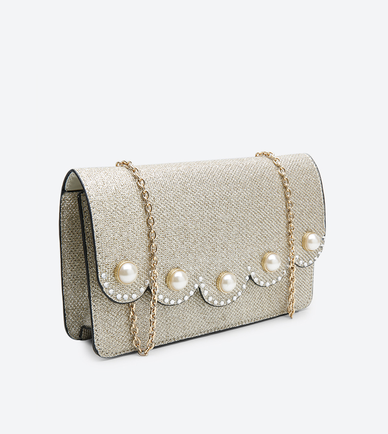 Buy Call It Spring Carraro Clutches Metallic In Metallic | 6thStreet Qatar